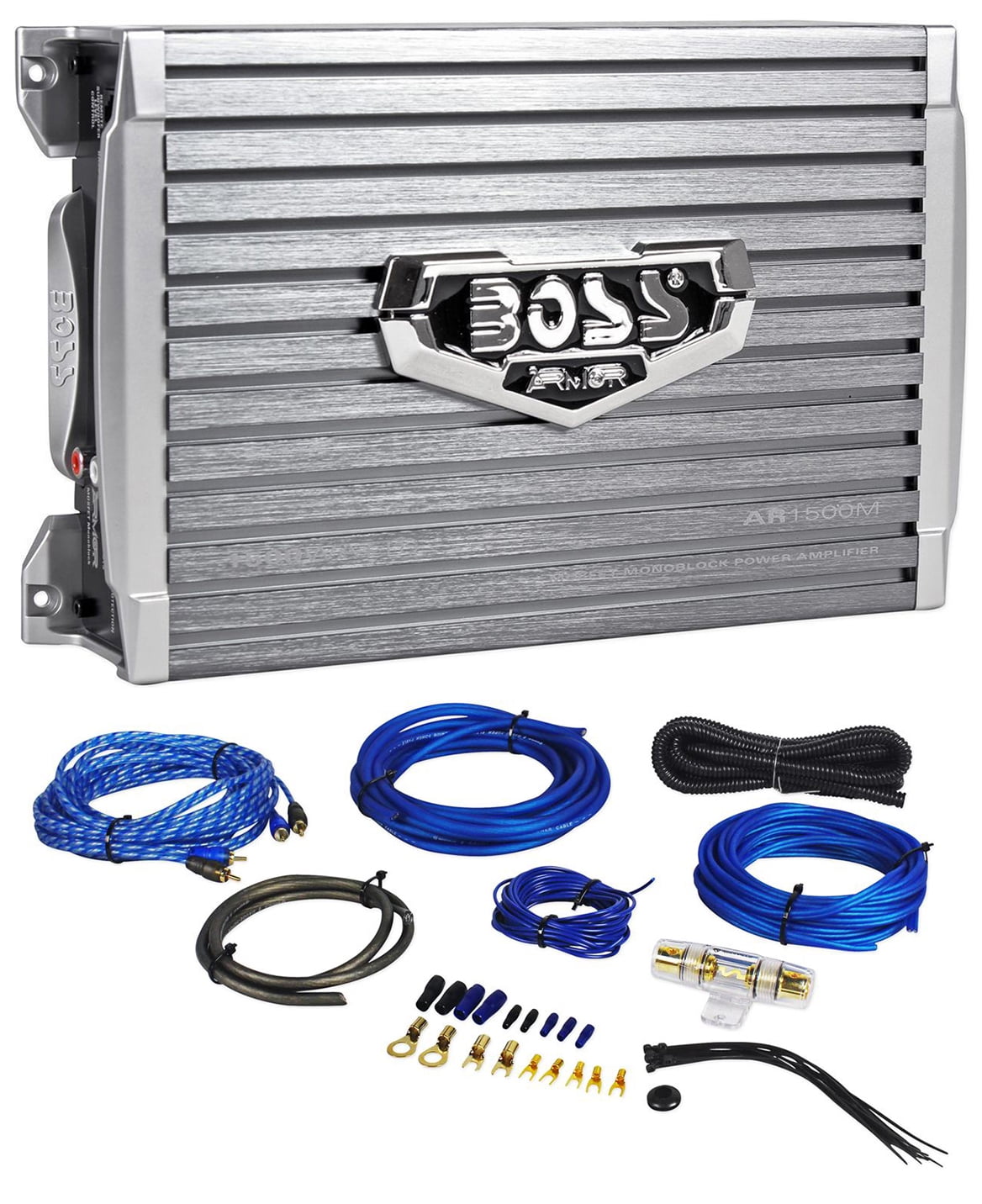 Boss Armor AR1500M Car Audio Amp, 1500W Mono Compact Amplifier with ...