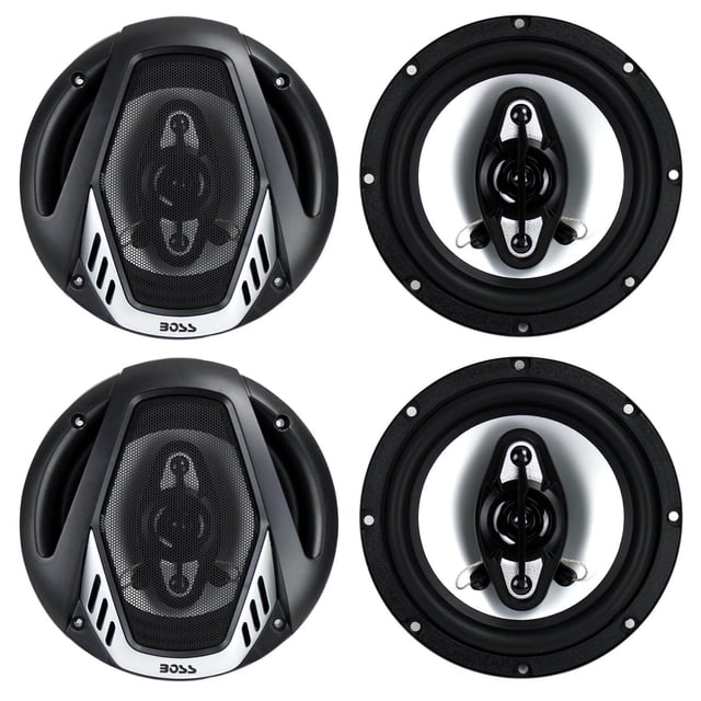 "Boss Audio NX654 Onyx 6.5"" 400W 4-Way Car Audio Speakers - 2 pairs ...
