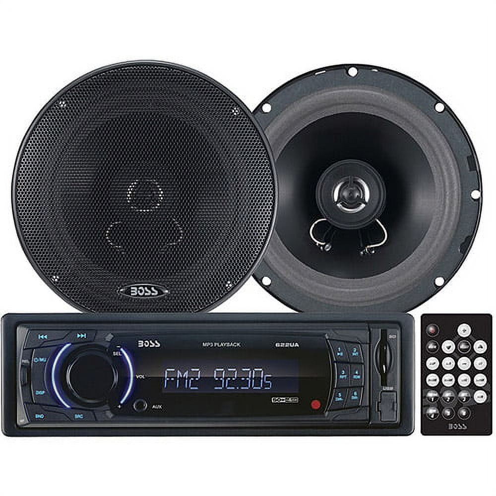 Boss Audio 632CK In-Dash Digital Media Receiver (622UA) Plus 6.5" 2-Way ...