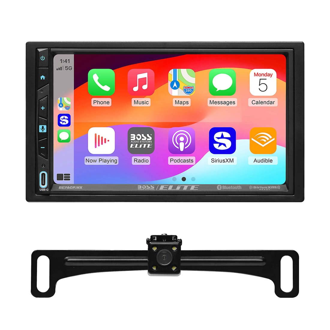 Boss Audio BE7ACP.WXC 7" Touchscreen Digital Multimedia Receiver + Back ...