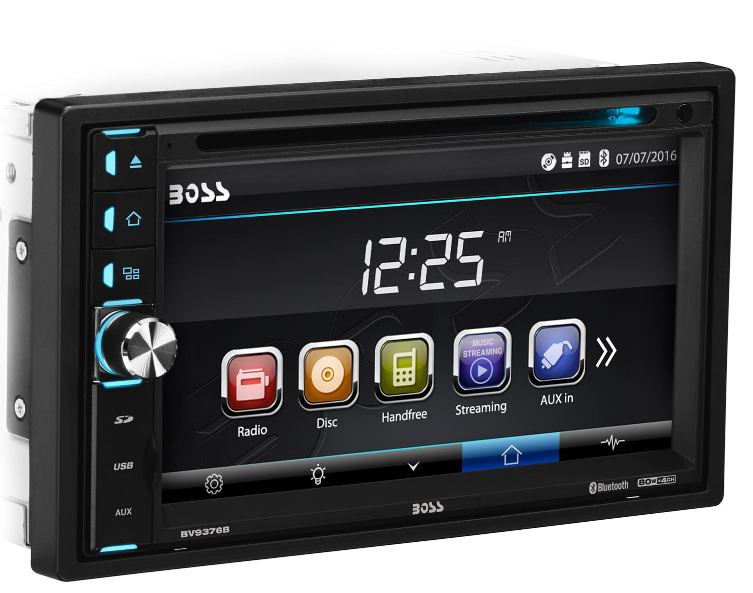 Boss Audio BV9376B Double-DIN DVD Player 6.5" Touchscreen Bluetooth ...