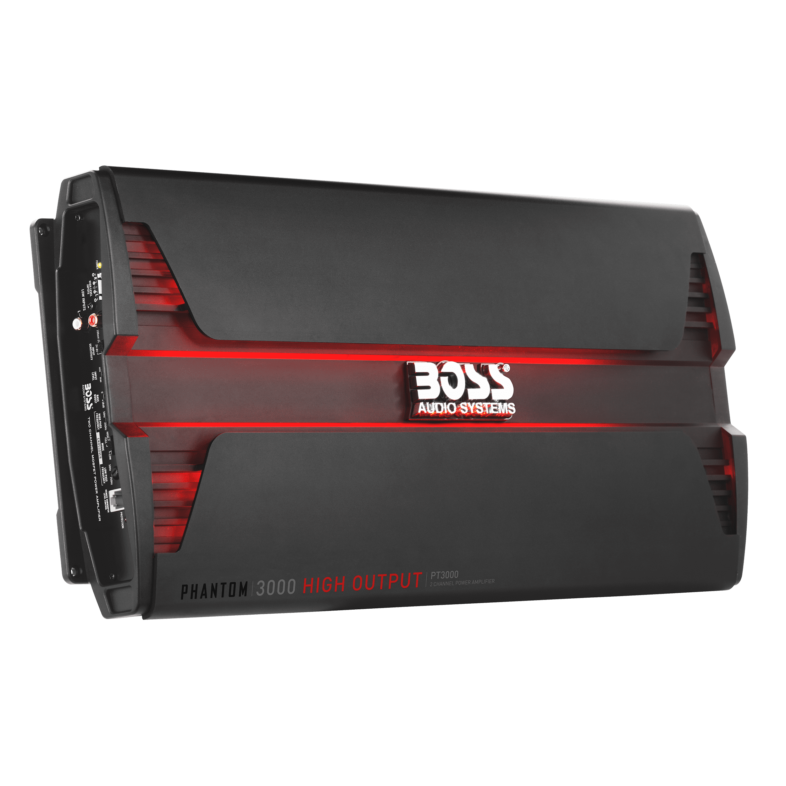 Boss Audio PT3000 3000W 2 Channel Car Amplifier with Power LED, Remote ...