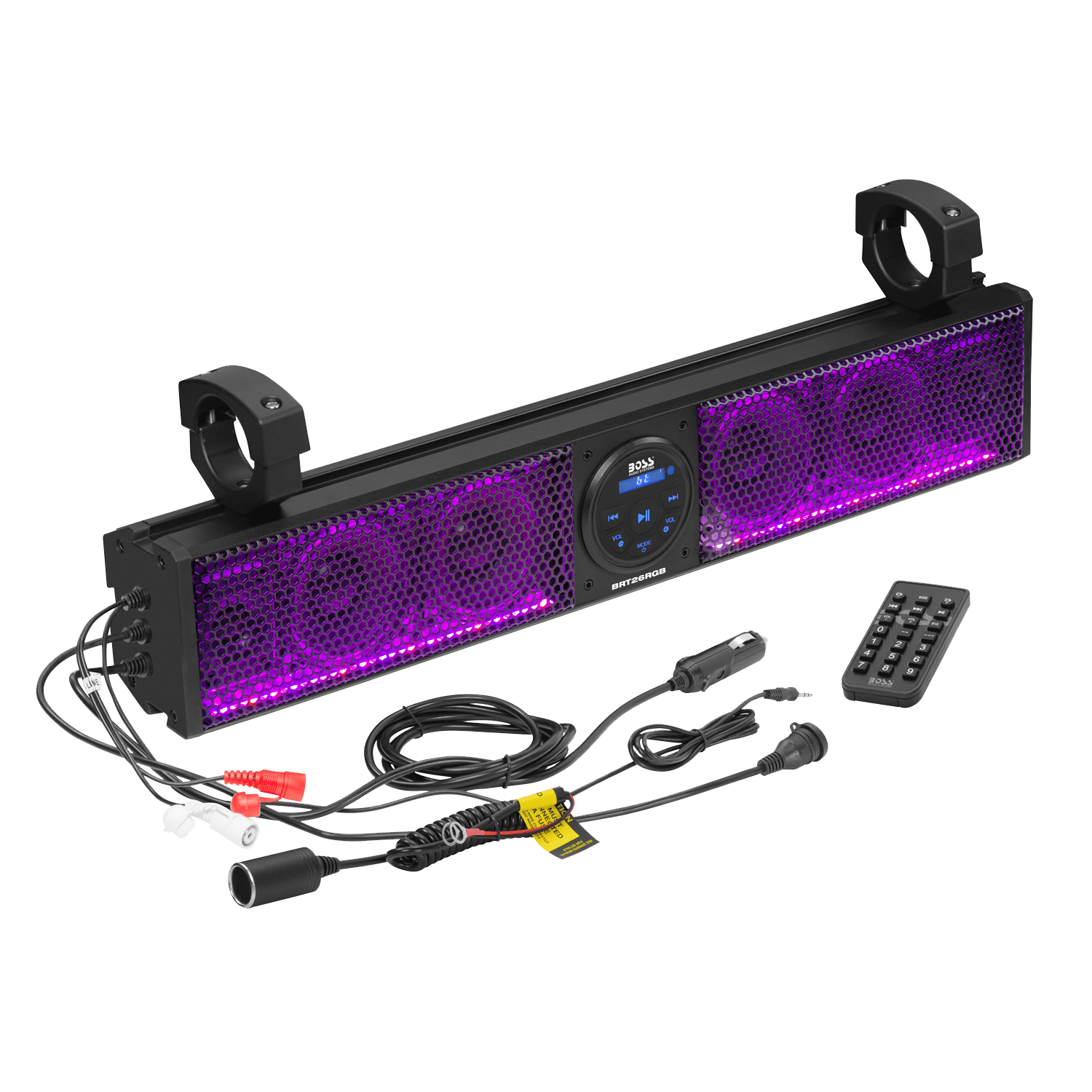 BOSS Audio Systems BRT26RGB ATV UTV Waterproof Sound Bar - 26 Inches ...