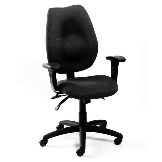 Boss B1002SS-BK High-Back Task Chair with Seat Slider - Black - Walmart.com