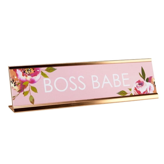 Boss Babe Desk Plate / Boss Babe Desk Sign Nameplate - Walmart.com