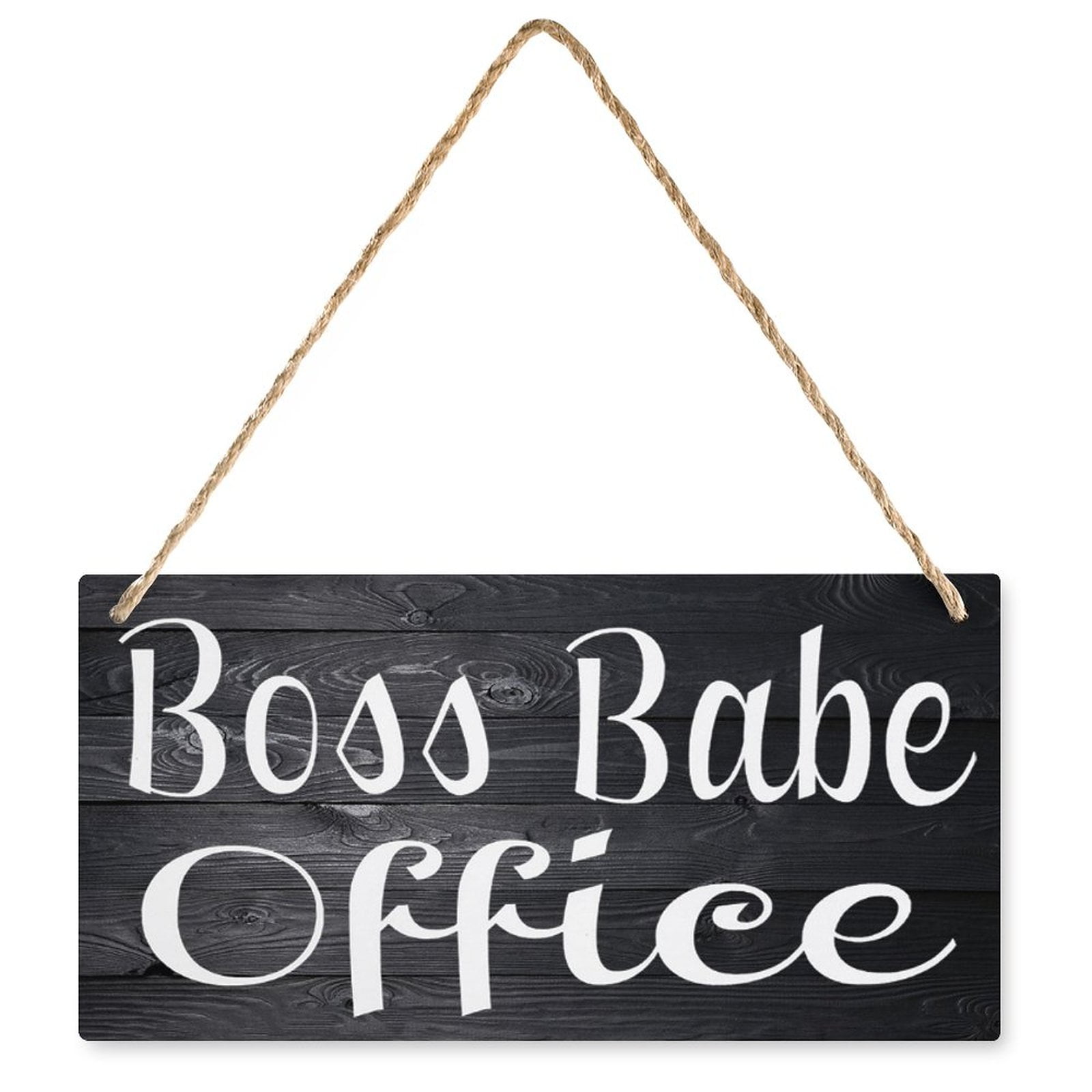 Boss Babe Office Wood Office Sign Wall Decor Sign Wall Art Rustic ...