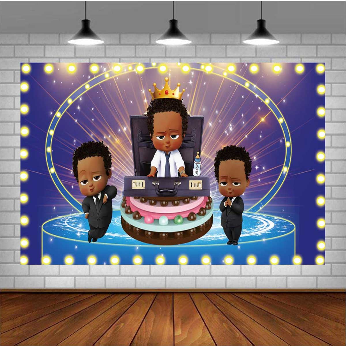 Boss Baby Africa Boy Banner Poster Wall Decor Birthday Backdrop ...