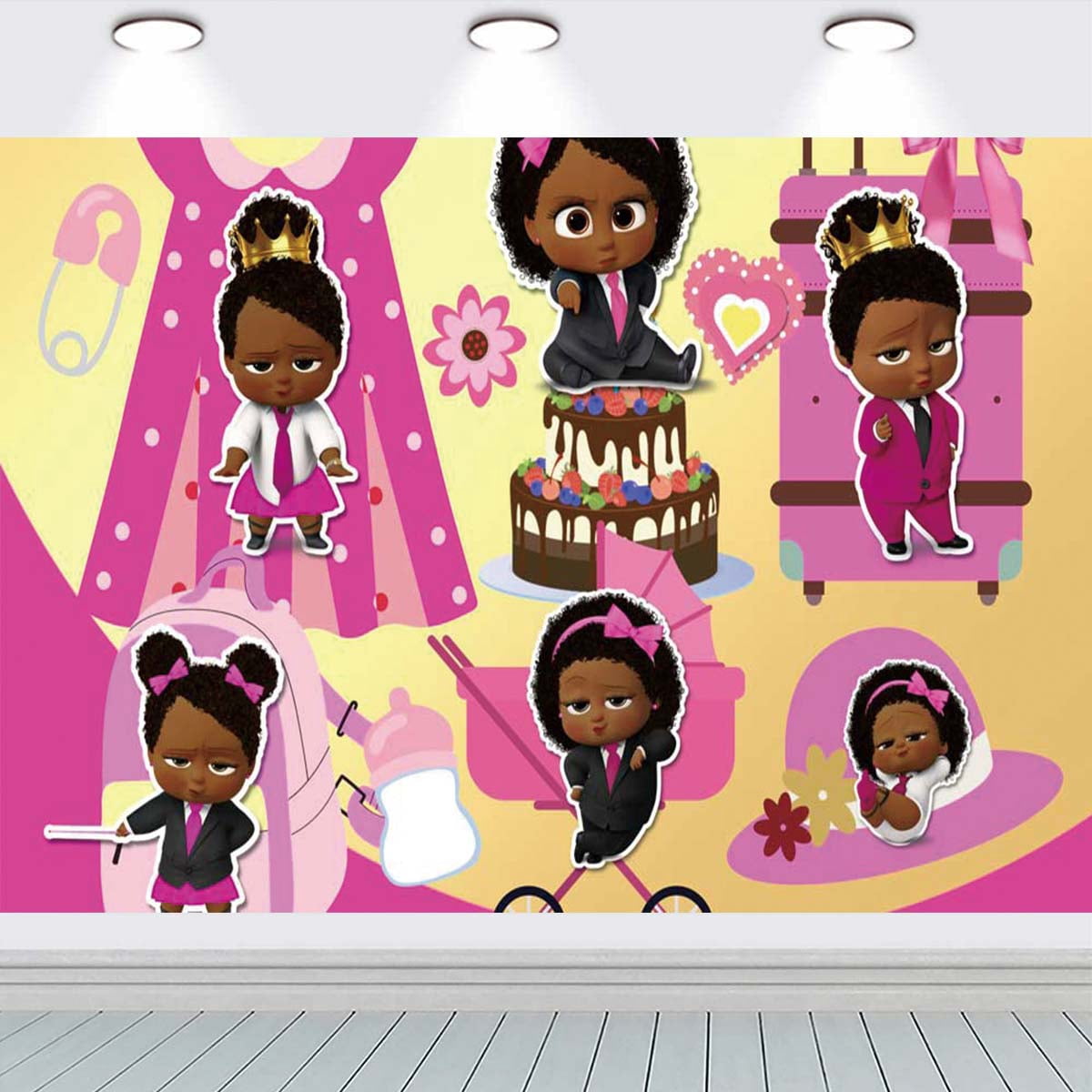 Boss Baby Africa Girl school Taspestry Poster Banner Backdrop ...