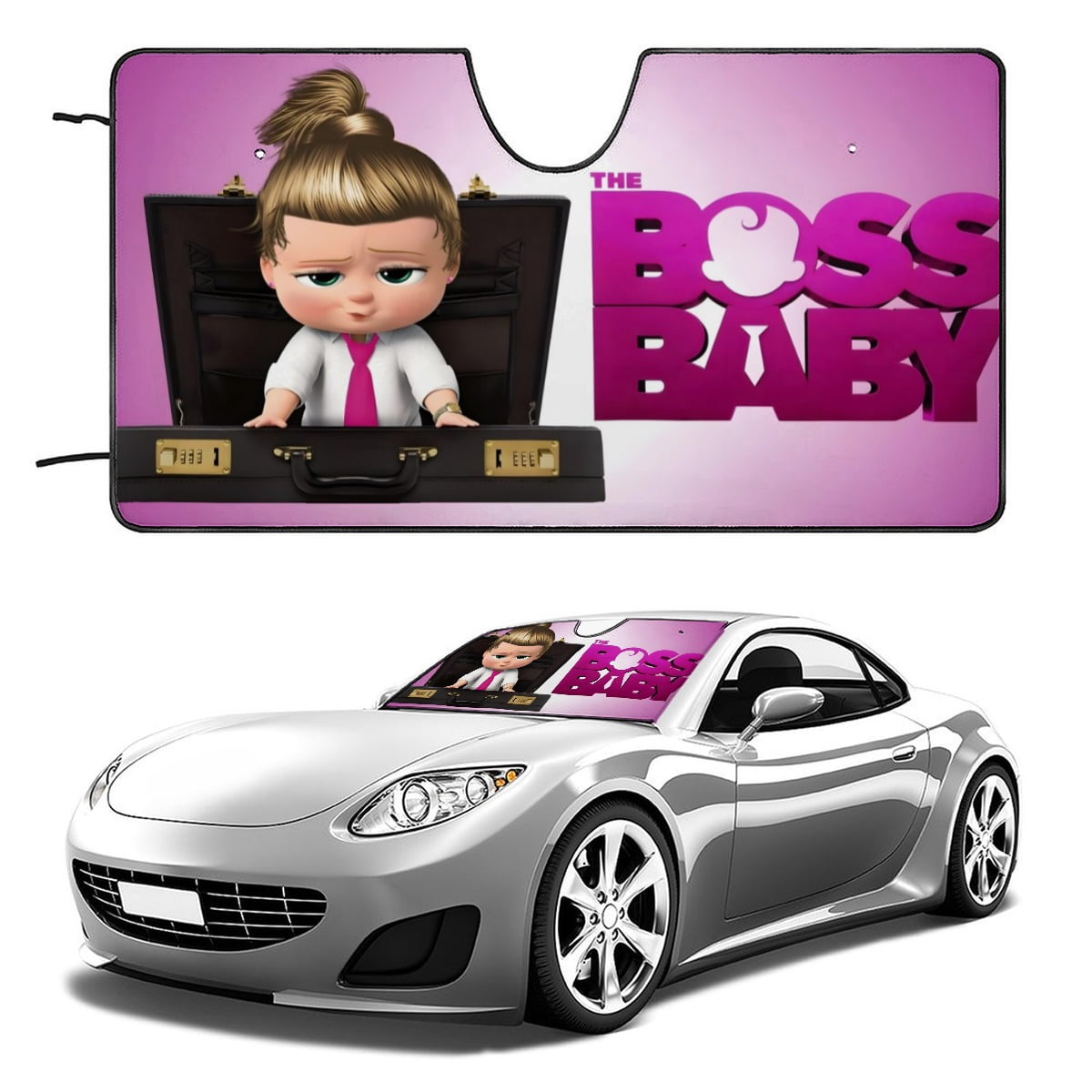 Boss Baby Africa Girl-theme Windshield Sun Shade Front Protector Folding Car Sun Visor Blocks Uv ...