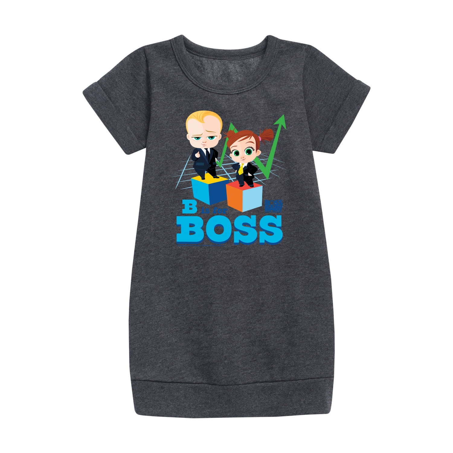 Boss Baby - B Is For Boss - Toddler & Youth Girls Fleece Dress ...