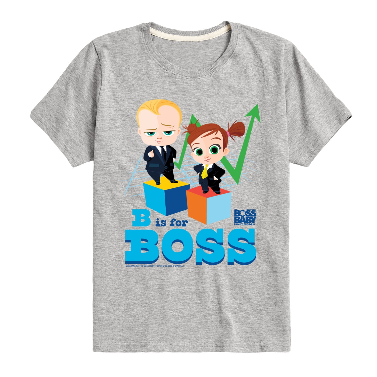 Boss Baby - B Is For Boss - Toddler & Youth Short Sleeve Graphic T ...