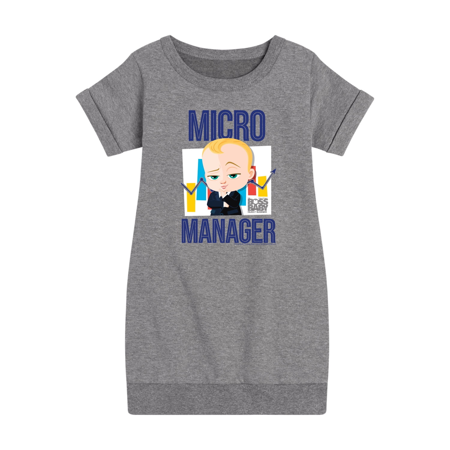 Boss Baby - Micro Manager - Toddler & Youth Girls Fleece Dress ...