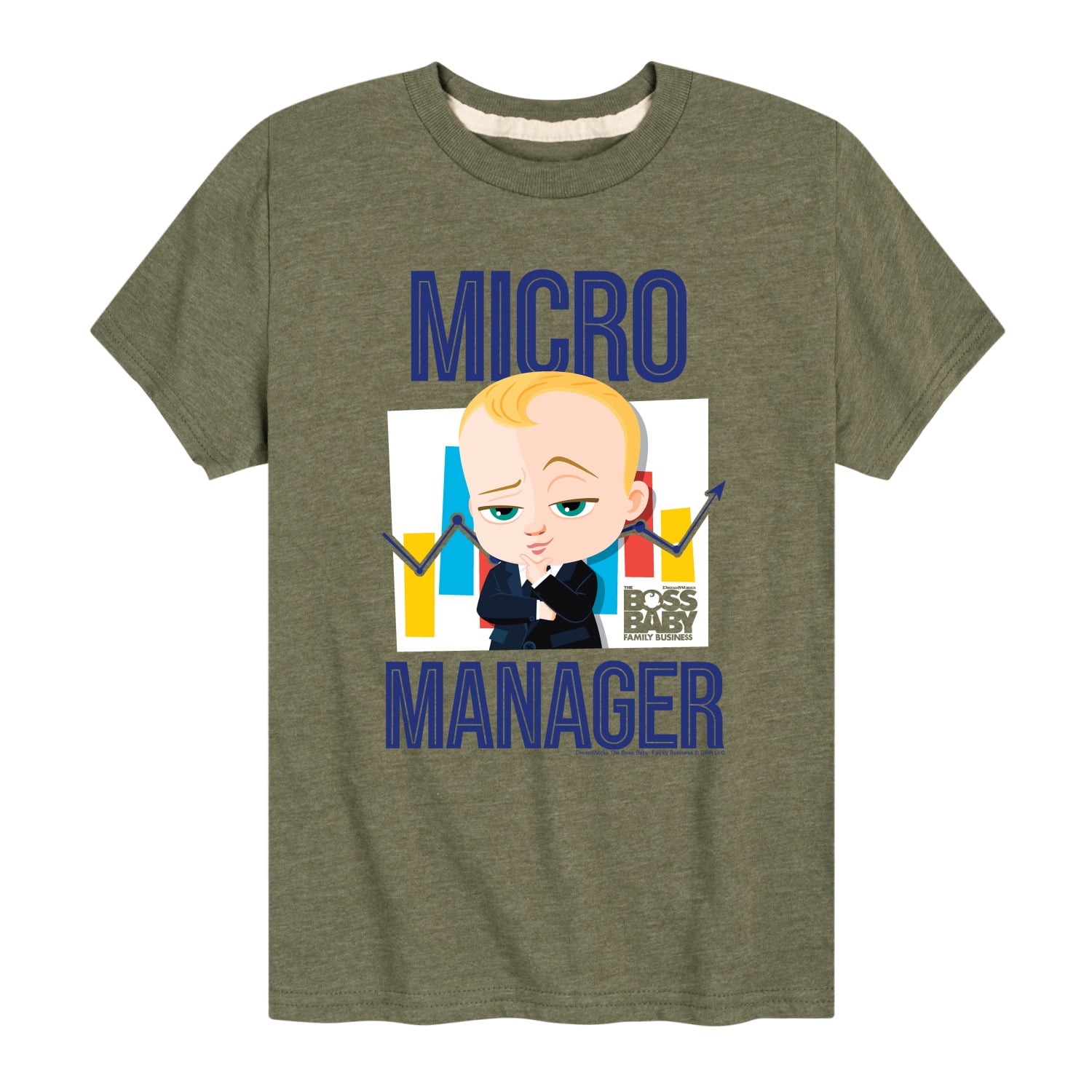 Boss Baby - Micro Manager - Toddler & Youth Short Sleeve Graphic T ...