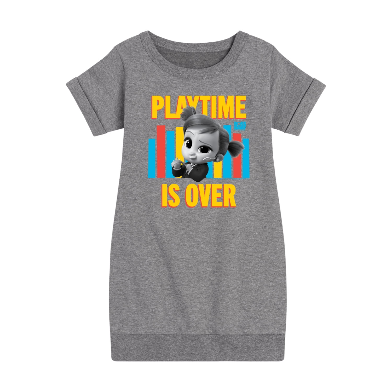 Boss Baby - Playtime Is Over - Toddler & Youth Girls Fleece Dress ...