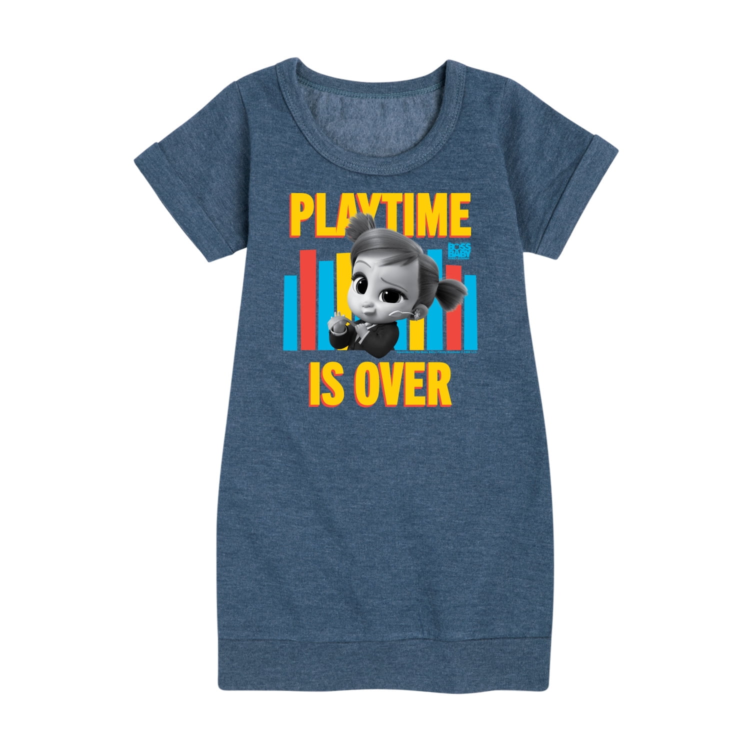 Boss Baby - Playtime Is Over - Toddler & Youth Girls Fleece Dress ...