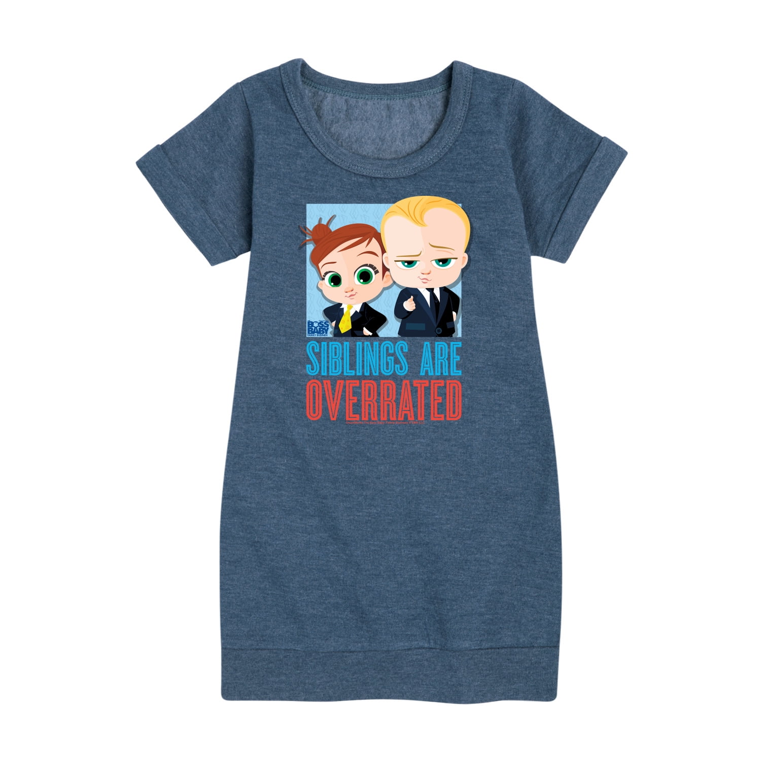 Boss Baby - Siblings Are Overrated - Toddler & Youth Girls Fleece Dress ...
