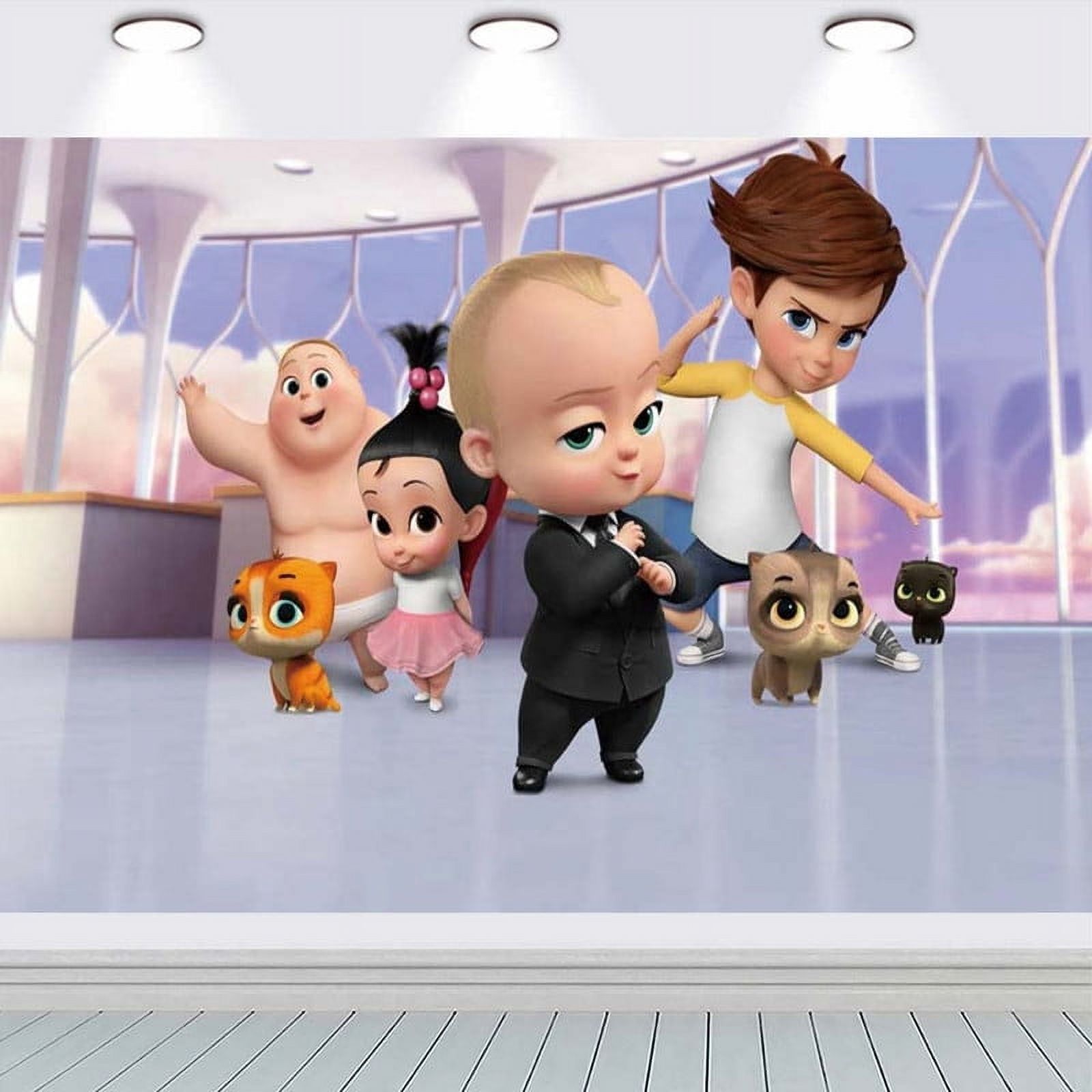 Boss Baby White Boy Party Supplies Background Backdrop Taspestry Banner ...
