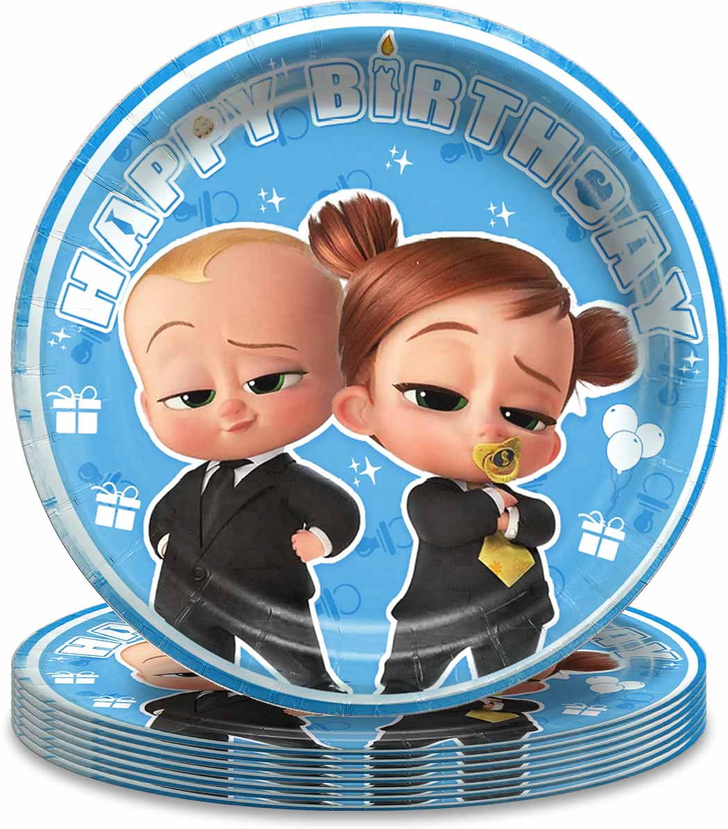 Boss Baby White Boy Plates Party Supplies Birthday Decorations ...