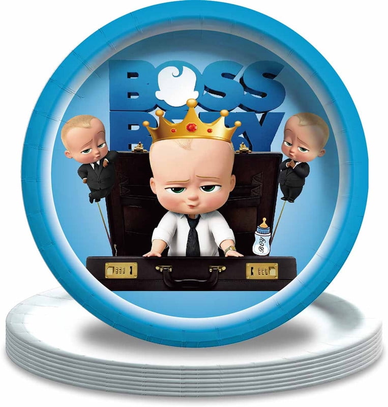 Boss Baby White Boy Plates Party Supplies Birthday Decorations ...