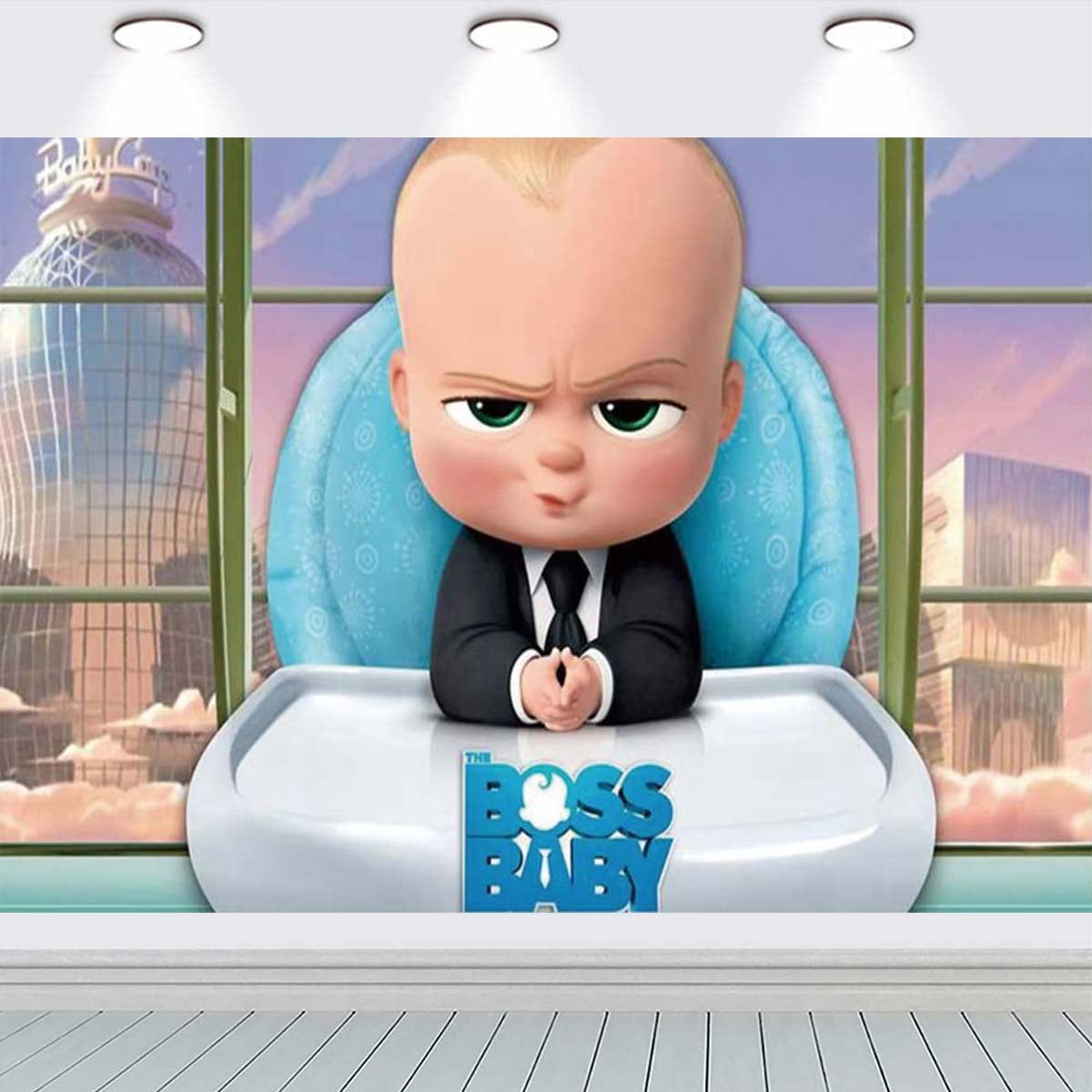 Boss Baby White Boy school Backdrop Taspestry Banner Party Supplies ...