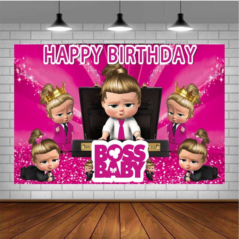 Boss Baby White Girl Taspestry Wall Decor Background Backdrop Party ...