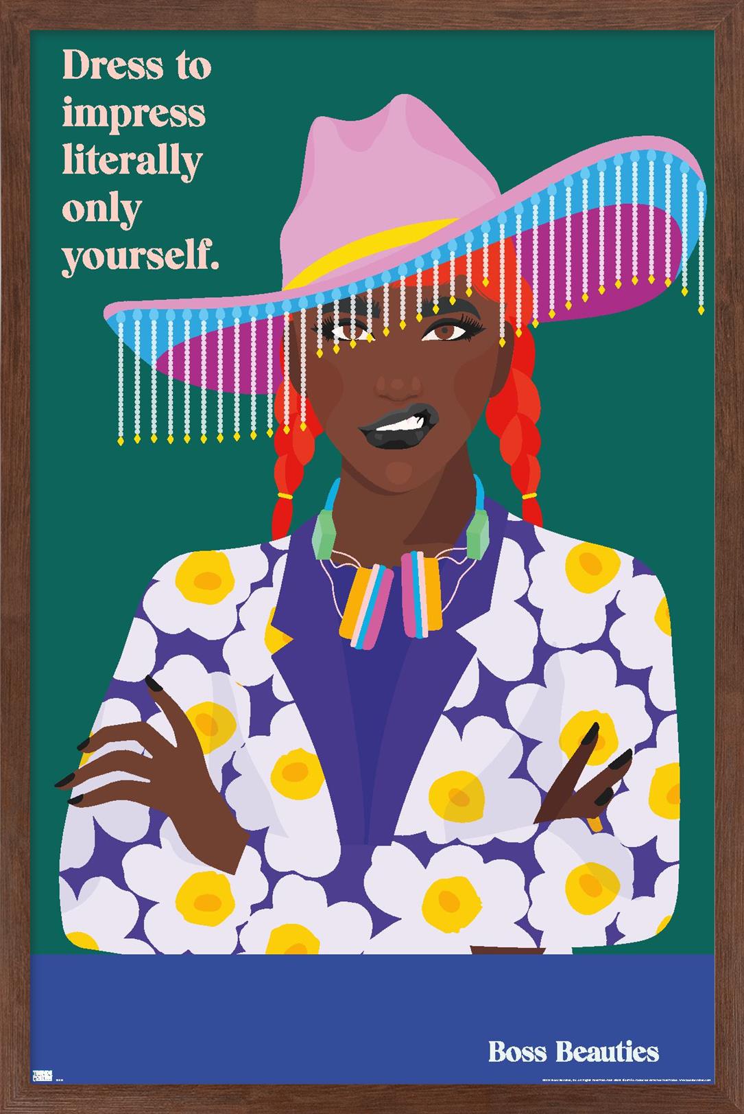 Boss Beauties - Dress To Impress Wall Poster, 22.375" x 34" Framed ...