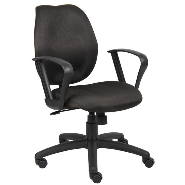 Boss Boss Black Task Chair with Loop Arms - Walmart.com