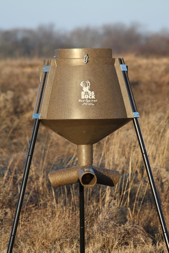 Boss Buck 350 Lb. Gravity Game Feeder with 78 In. 4-Piece Round Legs ...