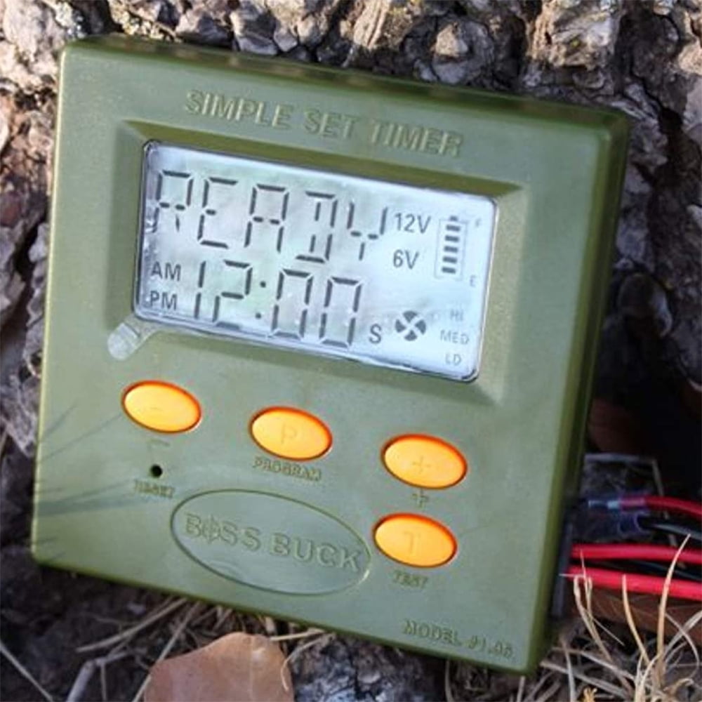 Boss Buck Hunting Game Feeder Simple Set Timer, 12V/6V Compatible ...