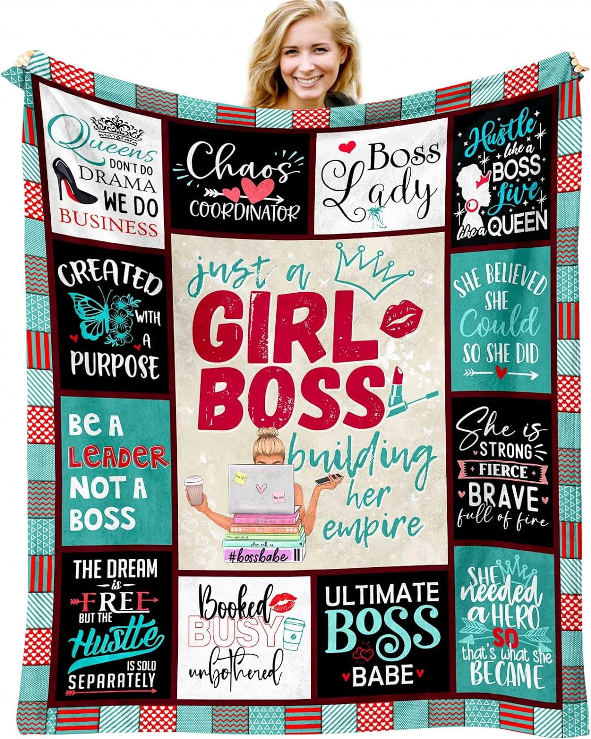 Boss Day Gifts Blanket 60" x 50", Boss Lady Gifts for Women, Bosses Day ...