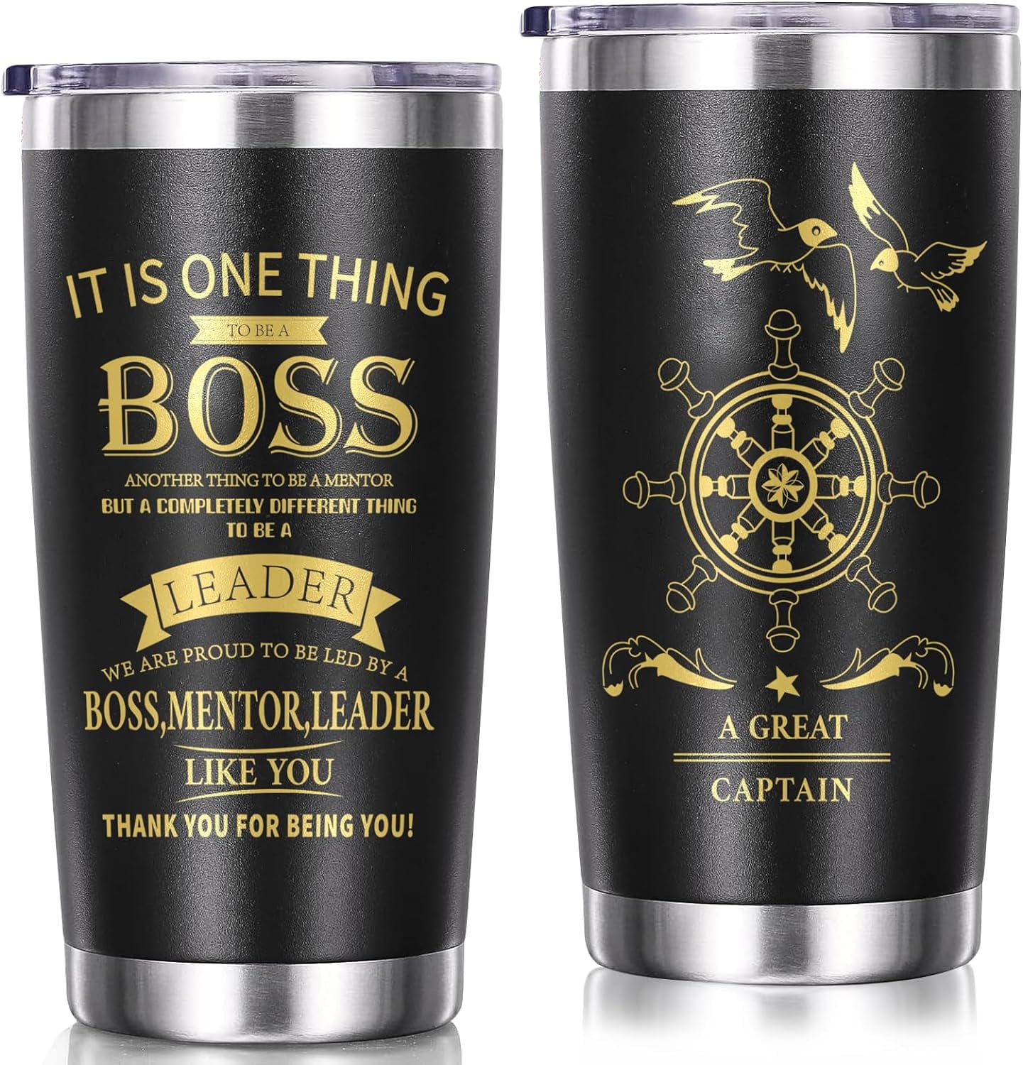 Boss Day Gifts for Men Him, Farewell Gifts for Boss Tumbler for Men ...