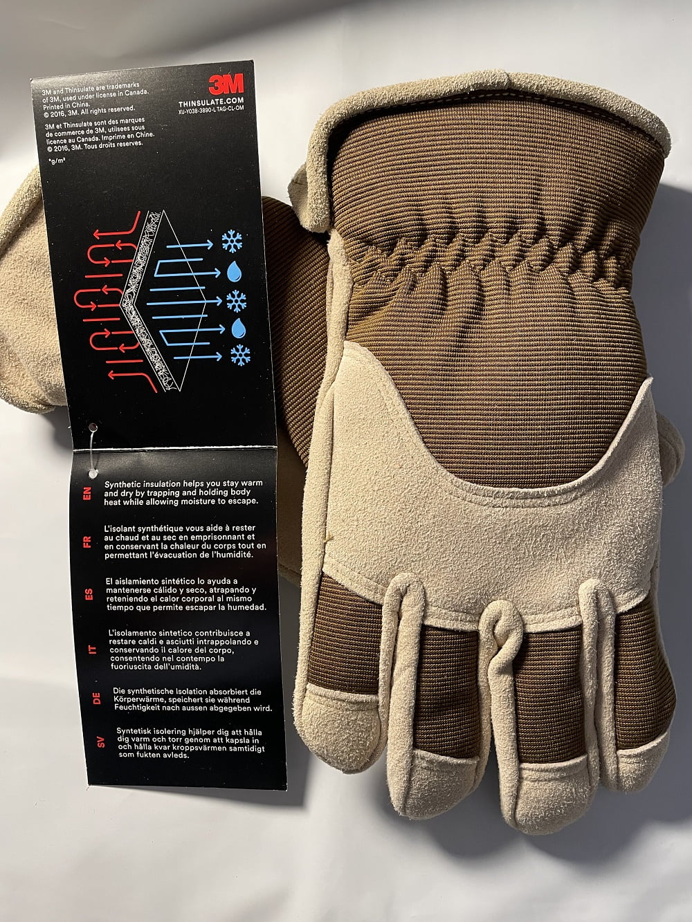 Boss Deerskin Winter work gloves large - Walmart.com