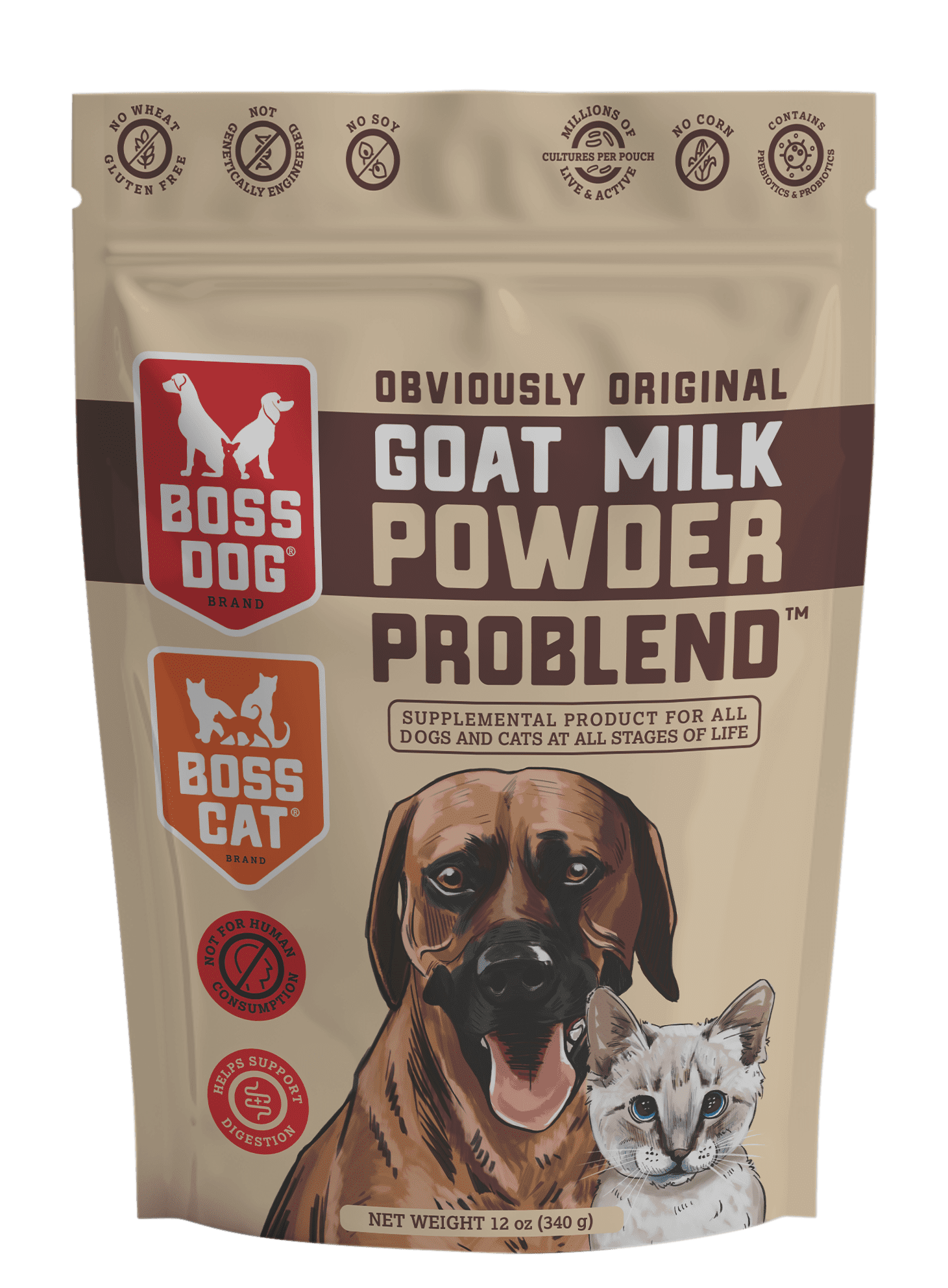 Boss Dog Goat Milk Powder Problend - Walmart.com