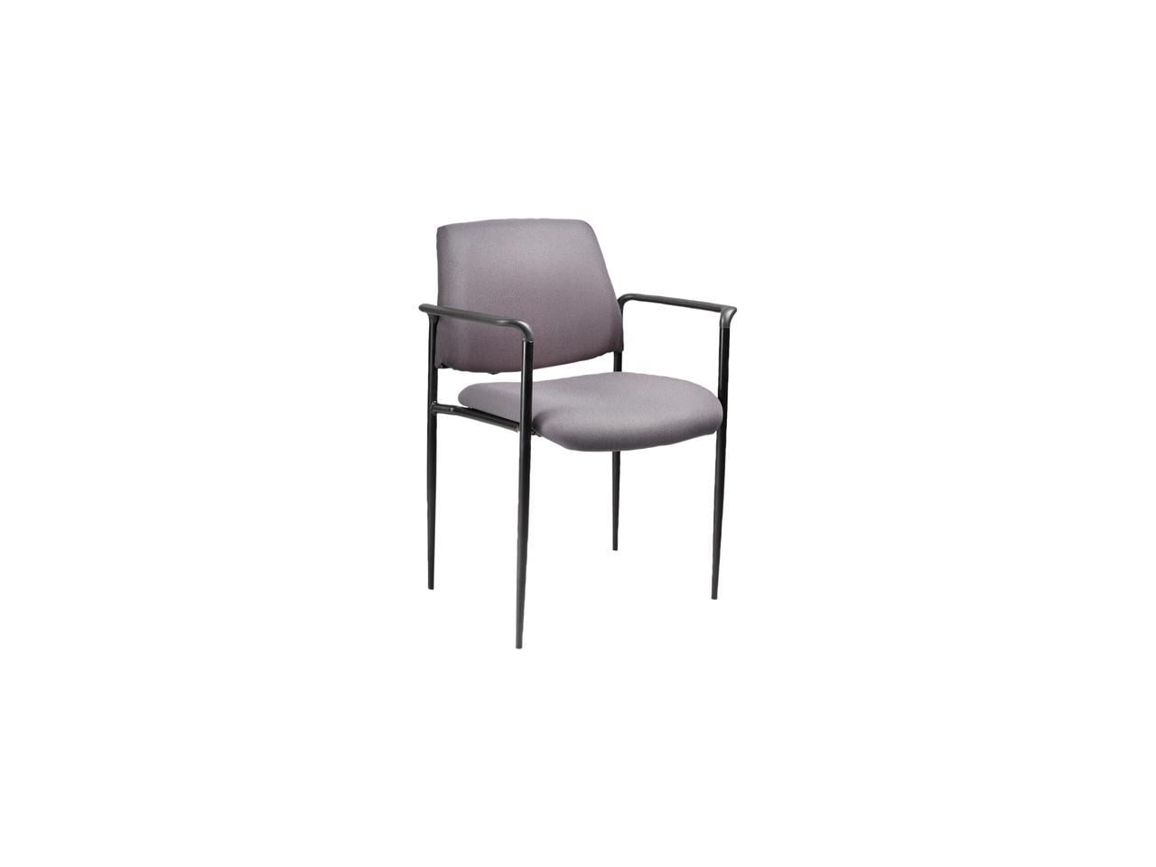 Boss Office Products Fabric Stack Chair with Molded Arm Caps, Multiple ...