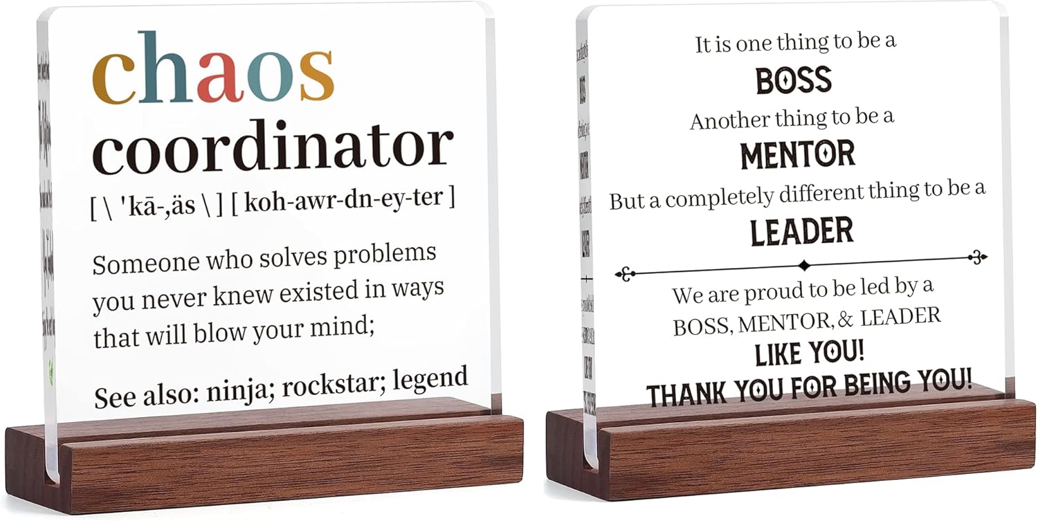 Boss Gifts, Acrylic Sign Office Decor, Boss Lady Gifts, Bosses Day ...