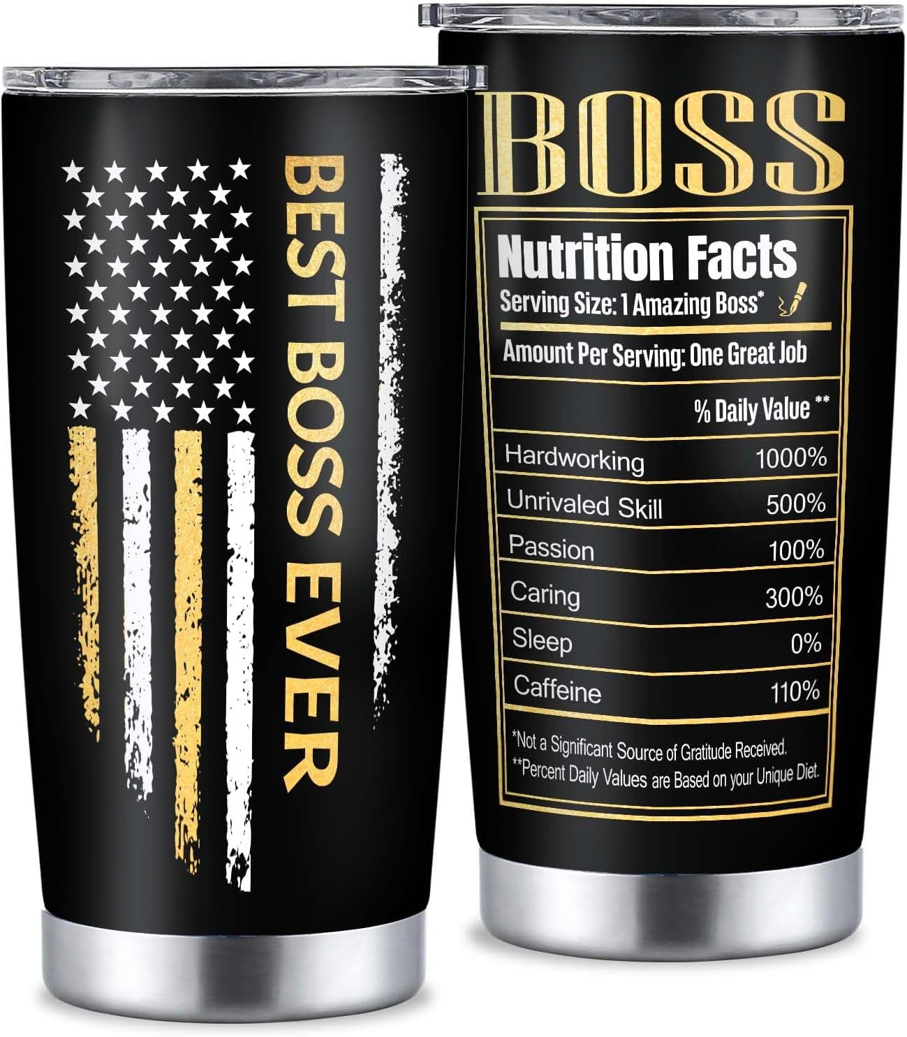 Boss Gifts for Men, 20oz Insulated Tumbler Boss Day Gifts for Men, Best ...