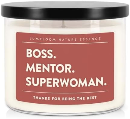 Boss Gifts for Women, 14.5oz, Large 3-Wick Aromatherapy Lavender ...