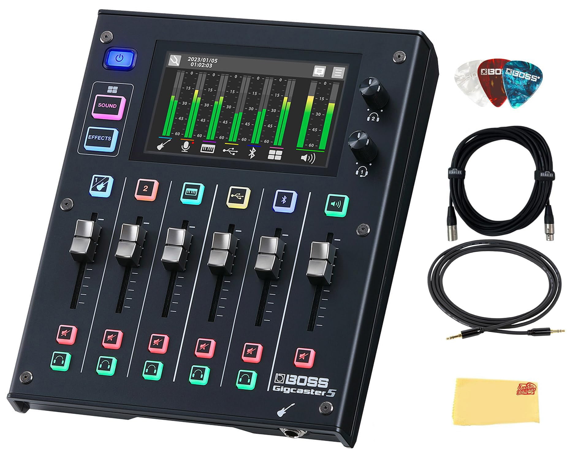 Boss - Gigcaster 5 (GCS-5) Audio Streaming Mixers Bundle with Roland ...