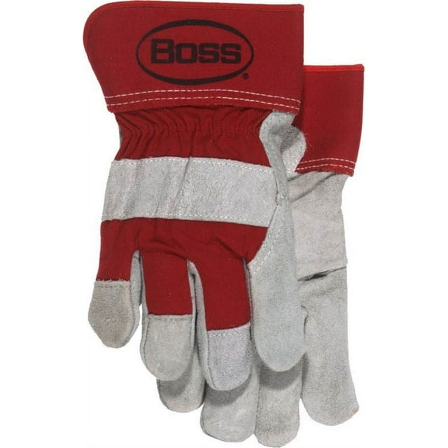 Boss Gloves 4095r Large Split Leather Palm Gloves - Walmart.com