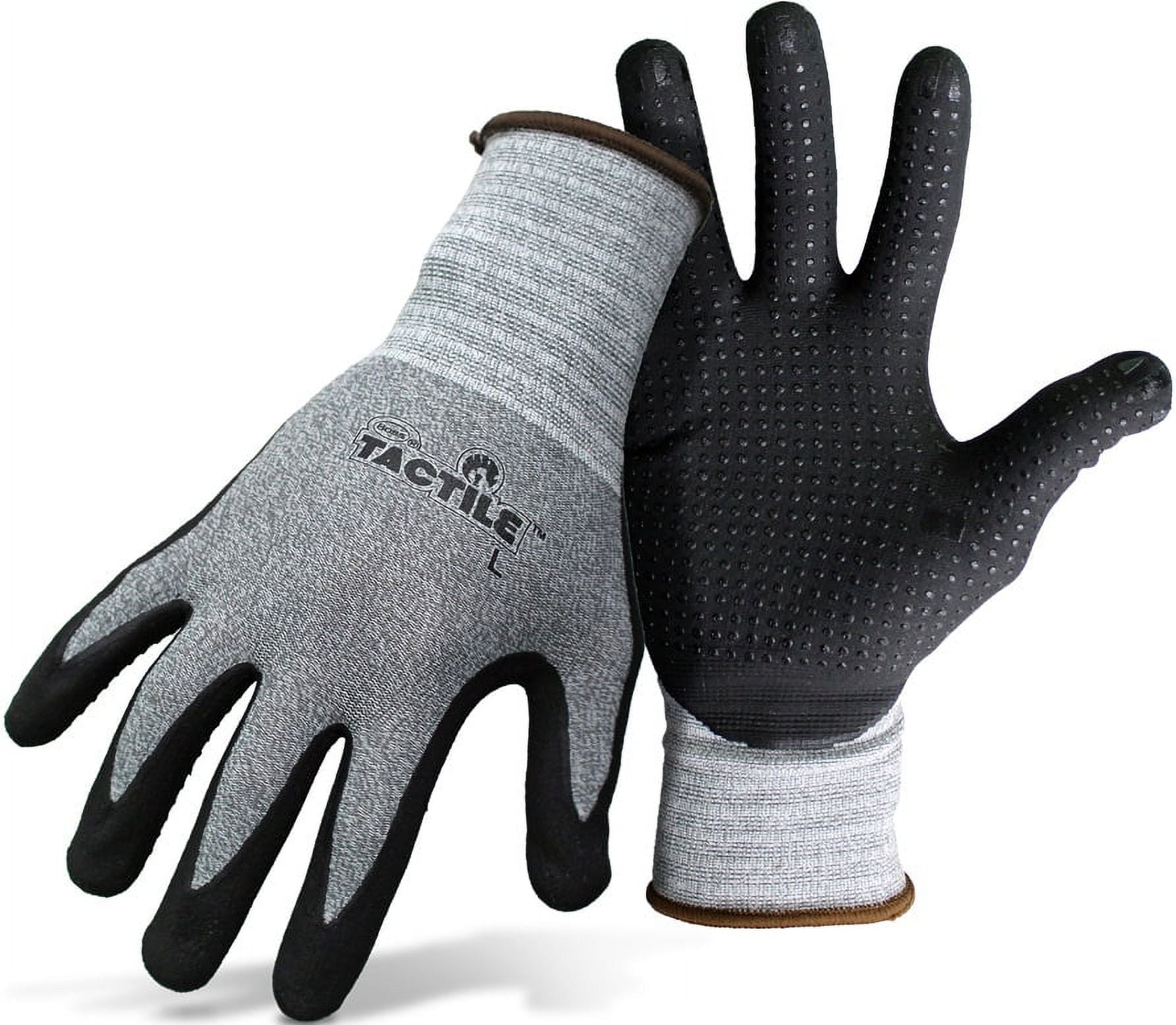 Boss Gloves 8445xl X-large Tactile Dotted/dipped Nitrile Palm And ...