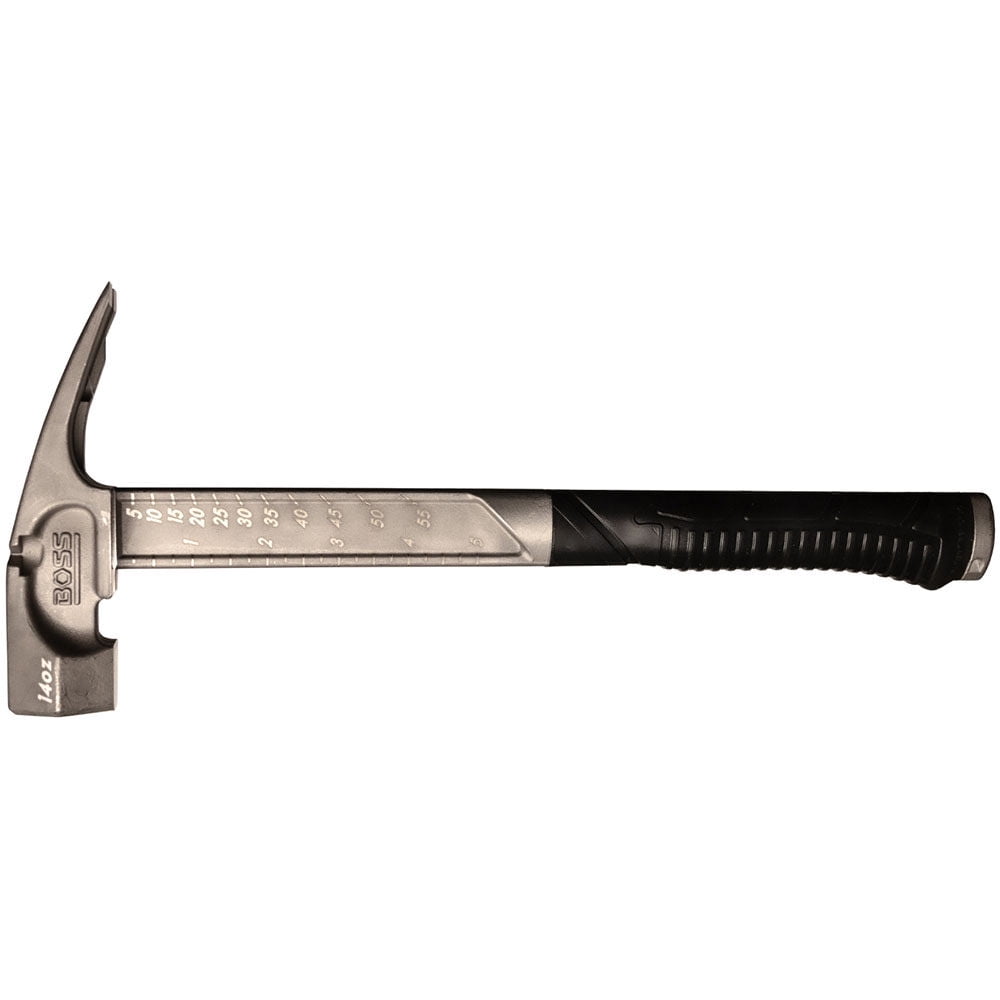 Boss Hammer BH14TIS 14 oz. Pro Series Smooth Face Full Titanium Hammer ...