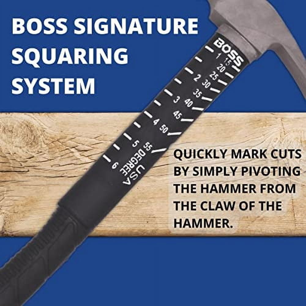 Boss Hammer Construction Grade Ti64 Titanium Hammer with ToughFiber ...