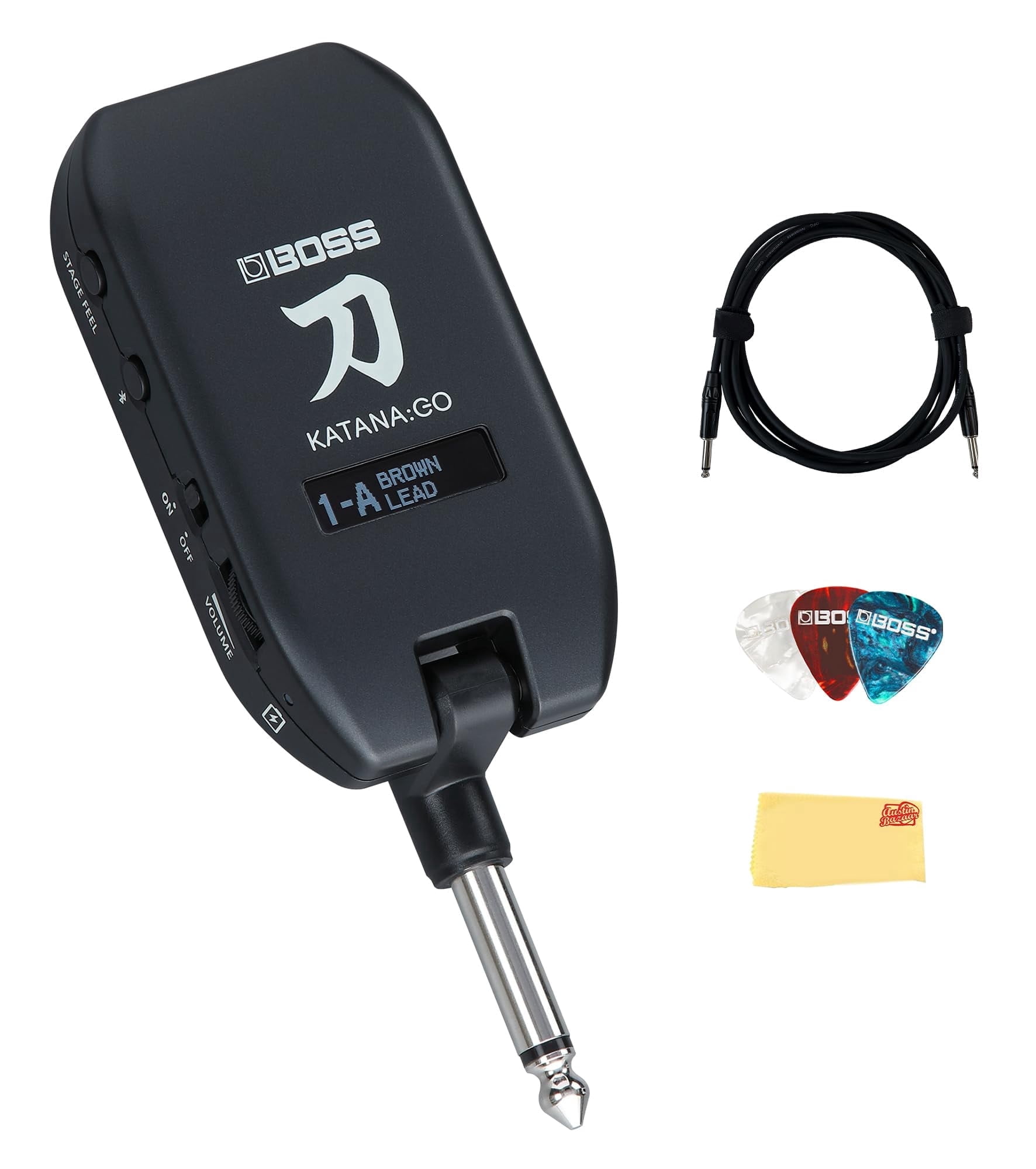 Boss Katana:GO Personal Headphone Guitar Amplifier Bundle with Gearlux ...
