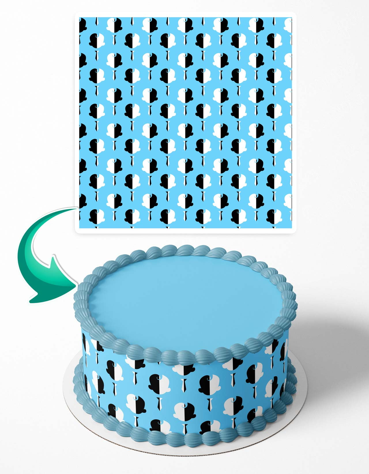 Boss Kid Wrap T Edible Icing Cake Wrap Cake Image Icing Sugar Sheet ...
