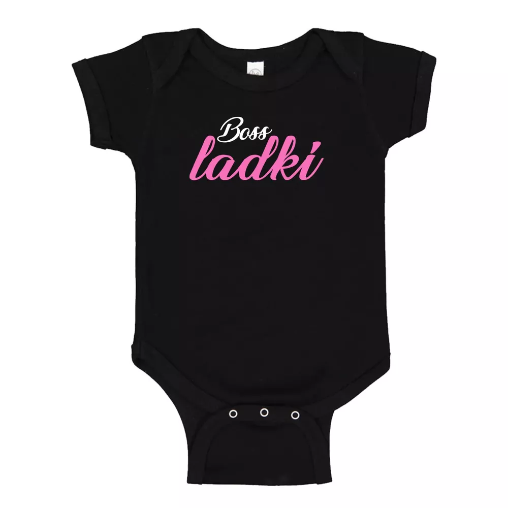 Boss Ladki Funny Little Boss New Born Baby Unisex Gift Baby Bodysuit ...