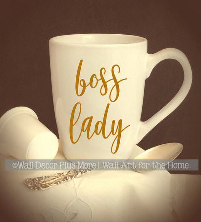Boss Lady Die-Cut Decals for Tumbler Mugs - Vinyl Waterproof Stickers ...