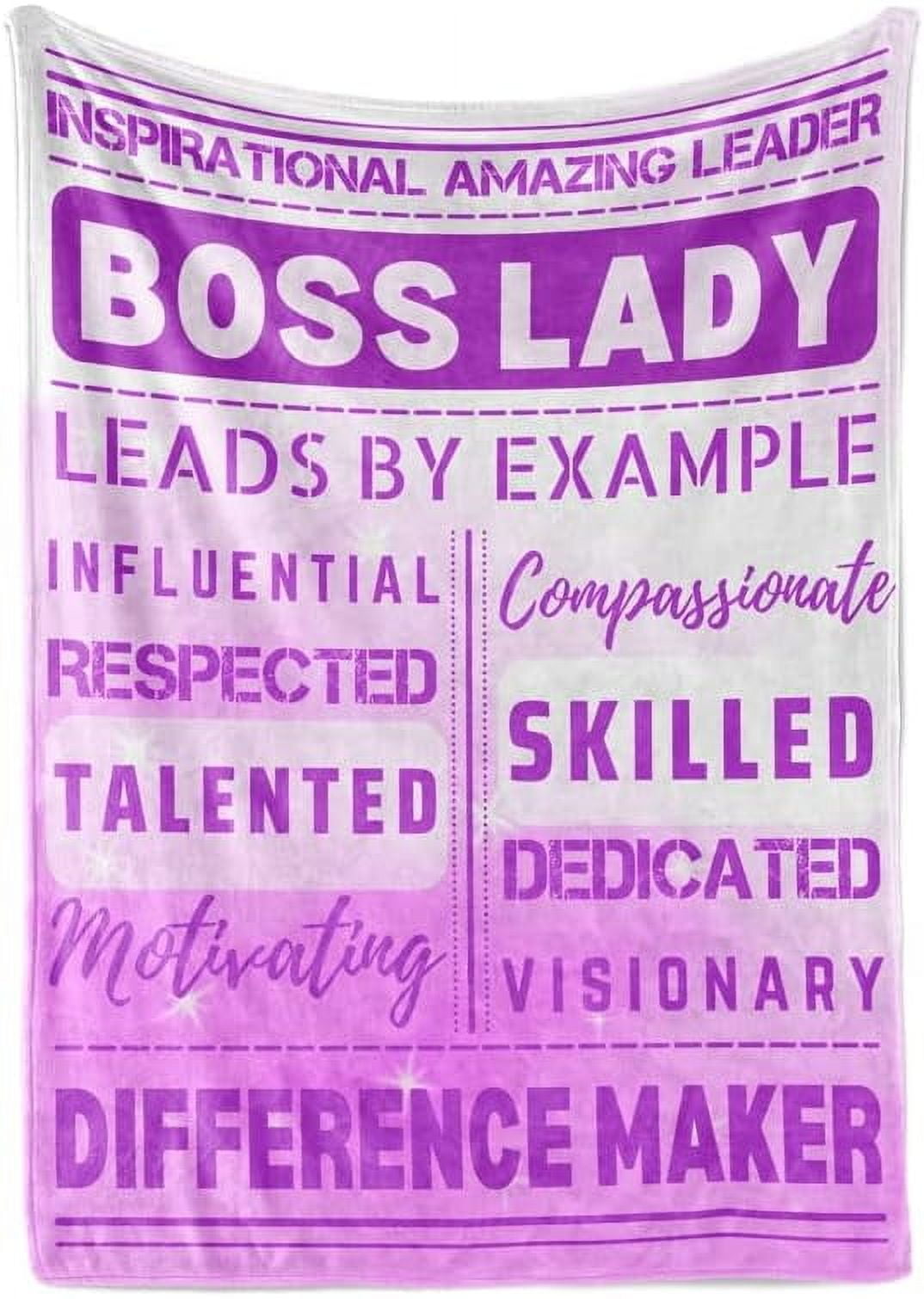 Boss Lady Gifts from Employees, Flannel Plush Blankets Office Gift Idea ...