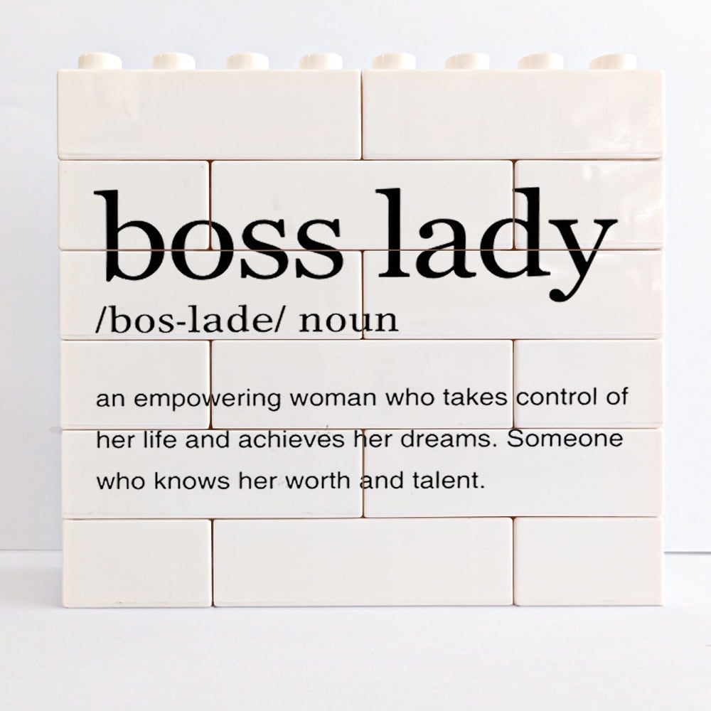 Boss Lady Gifts For Women Boss Lady Definition Art Building Bricks ...