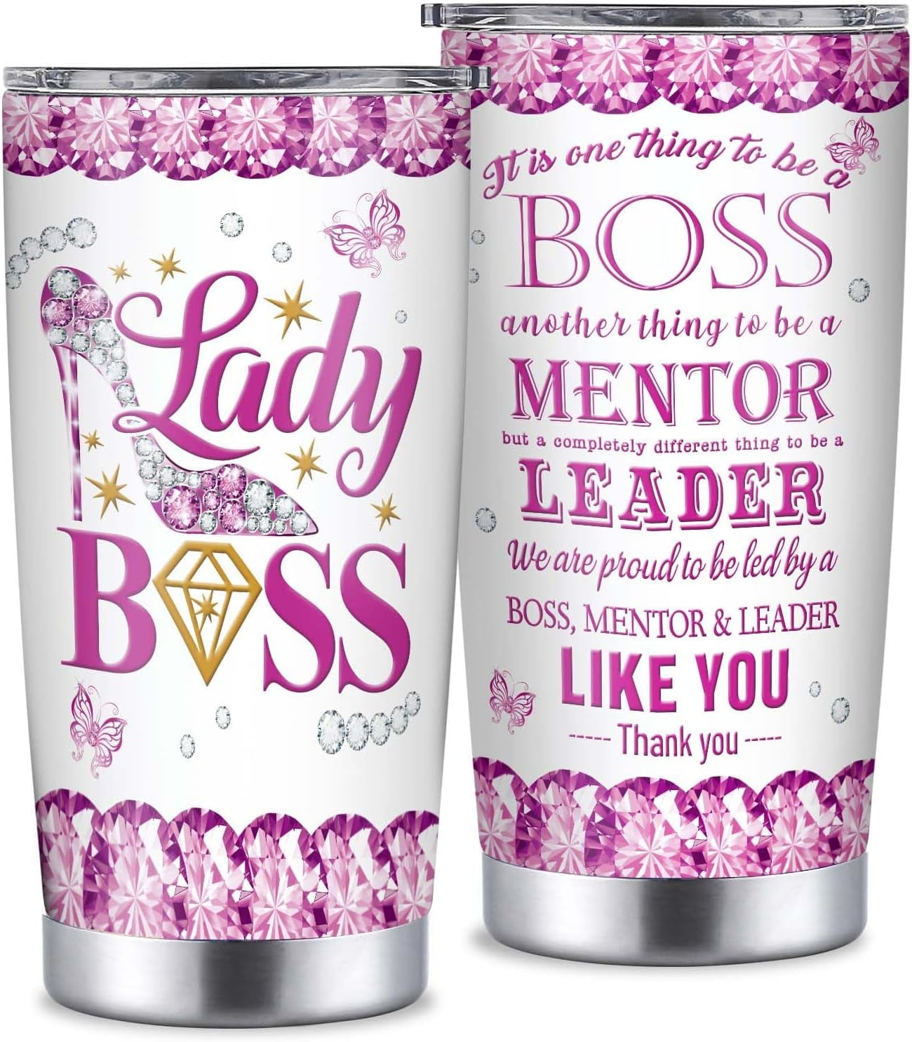 Boss Lady Gifts for Women, 20oz Insulated Tumbler Boss Day Gifts for ...