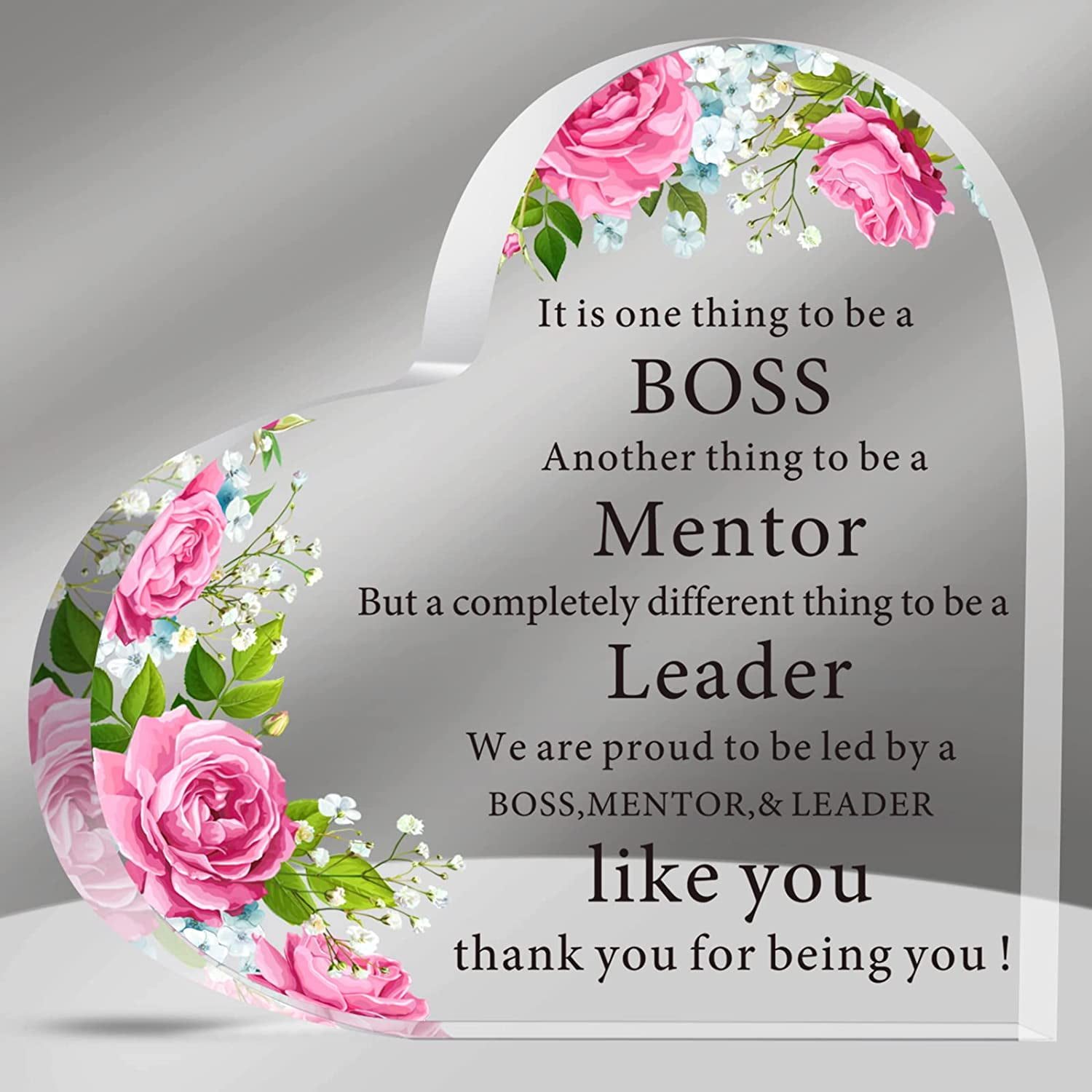 Boss Lady Gifts for Women Acrylic Boss Lady Office Desk Decor ...
